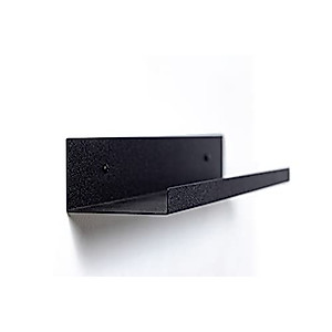 Infinite Design Floating Metal Wall Shelf – Minimalist Premium Floating Shelves MADE IN USA | Easily Mounted, Perfect Floating Shelf for your Living Room, Kitchen, Bathroom or Bedroom | Black, 48 Inch