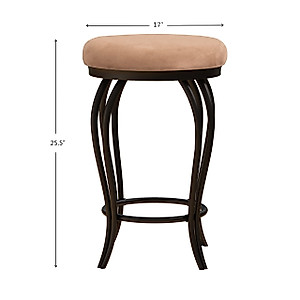 JOIN IRON Bar Stools Set of 2 Modern Bar Chairs, Barstools Counter Height, Easy 3-5 Minute Assembly for Bar, Kitchen, Dining Room Brown