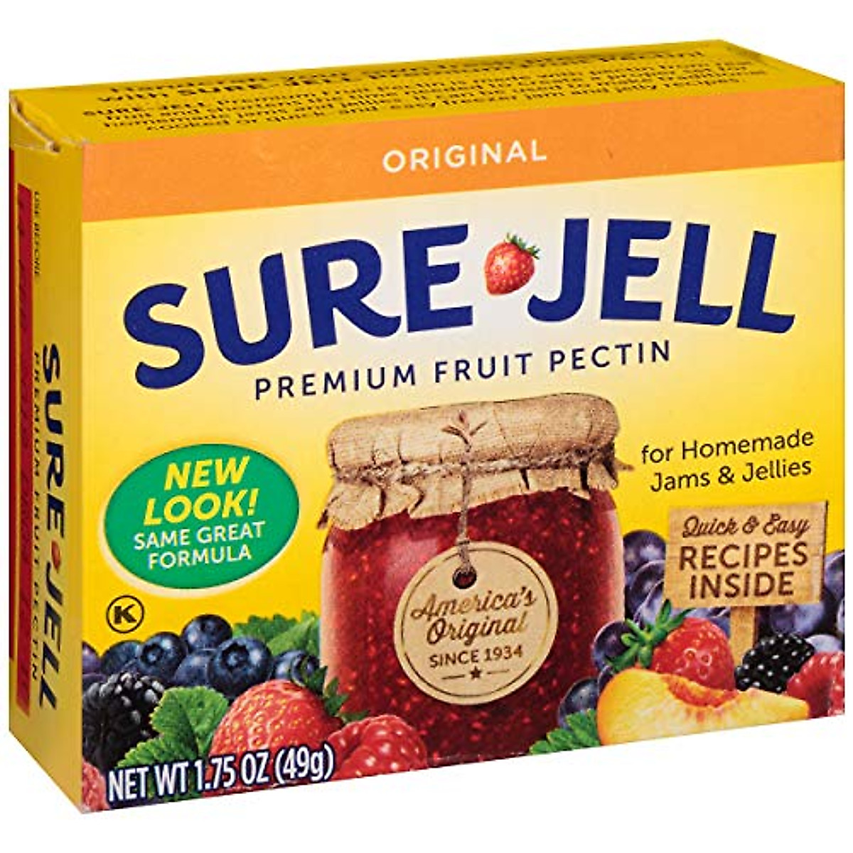Sure-Jell Original Premium Fruit Pectin, 1.75 Ounce (Pack of 8)