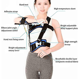 WILLQ Shoulder Abduction Sling for Broken Fractured Bones Sublexion Surgery Dislocated Injury Support Broken Arm for Shoulder Injury Post-op Shoulder Arm Brace Lightweight Breathable