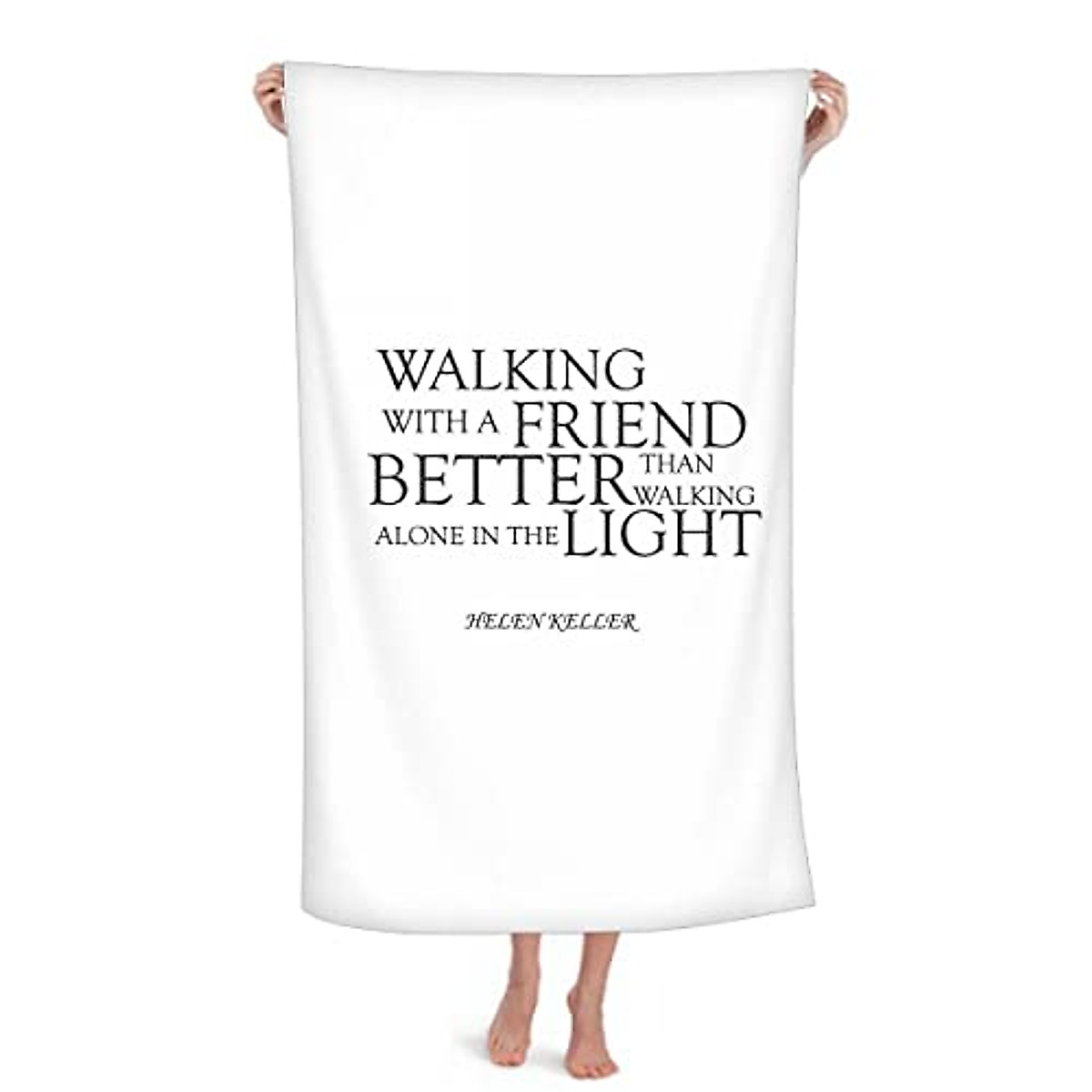 Quote About Friendship by Helen Keller Throw Blanket Soft Warm Flannel