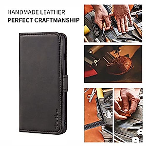 MILEGAO Case for Infinix Hot 30 5G, Magnetic PU Leather Wallet-Style Business Phone Case,Fashion Flip Case with Card Slot and Kickstand for Infinix Hot 30 5G 6.78 inches-Black