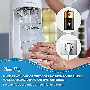 BLUE FLAG 60L Co2 Carbonator Compatible with Sodastream Appliances (Excluding Art, Terra Seltzer Maker), 14.5oz, Set of 2