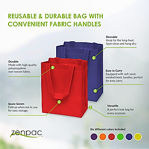 Gift Bags Bulk - 12 Pack Small Reusable Bag with Handles, Cute Assorted Rainbow Solid Color Fabric Gift Wrap Tote for Kids Birthday Gifts & Party Favors, Presents, Christmas, Goodie Bags - 8x4x10