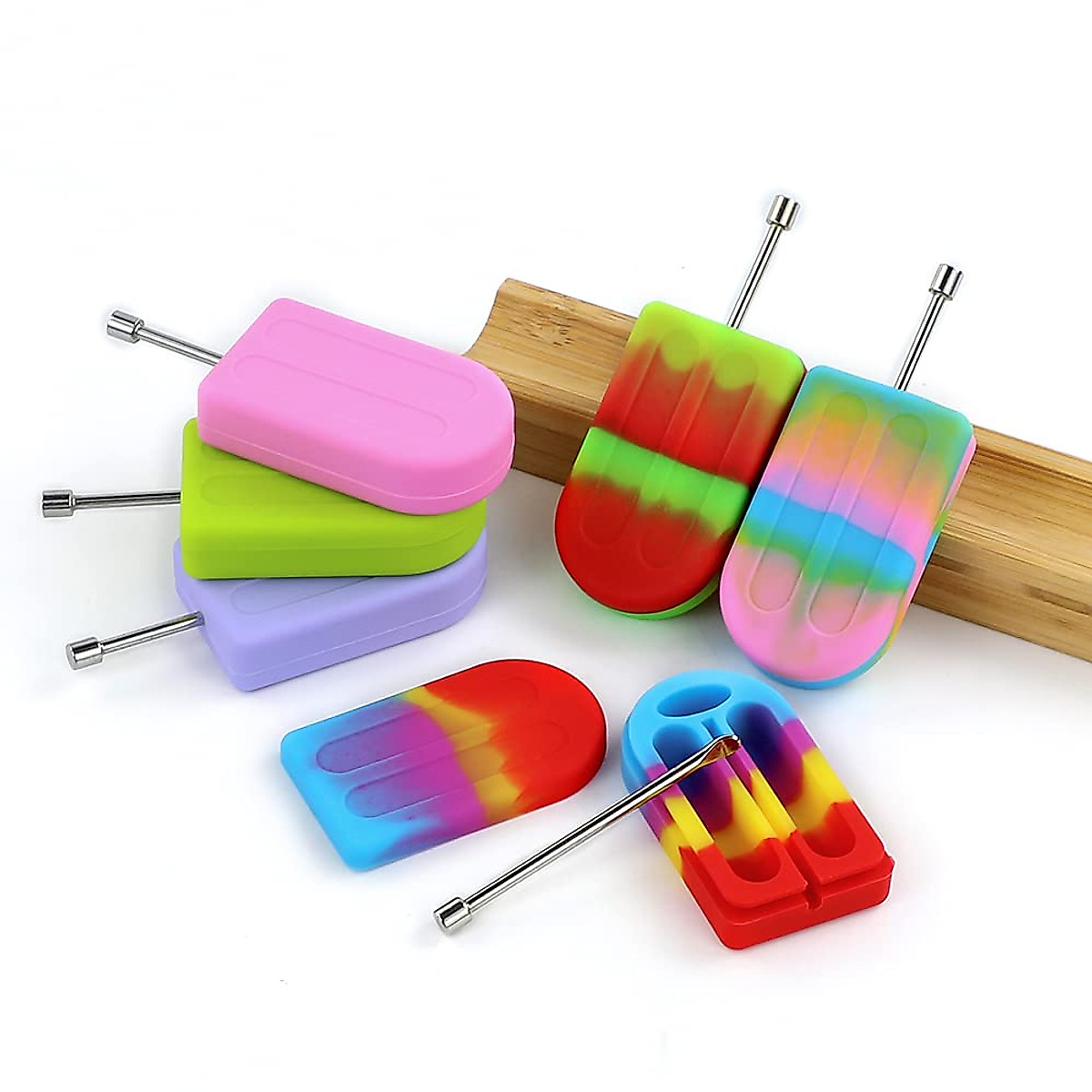 TZY 6ml (6Pcs) Silicone Container For Wax Non-Stick Food Grade Small Popsicle Silicone Jars Multi Use Silicone Storage Containers