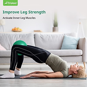 Trideer Exercise Balls Physical Therapy, 9 Inch Pilates Ball Between Knees for Physical Therapy, Mini Exercise Ball - Yoga Ball, Small Workout Balls for Core Strength and Back Support
