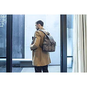 Storksak - Large, Multi-Functional, Waterproof, Travel Backpack Baby Diaper Changing Bag with Napkin Pad Holder, Fold-Out Changing Mat and Shoulder Straps, Grey