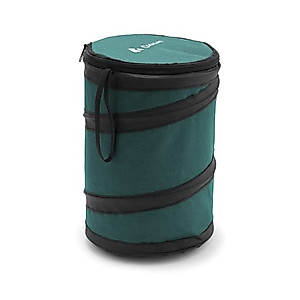 Coghlan's Pop-Up Mini Bin for Trash or Storage, 5.9 x 7.8 inches, Durable 600D Nylon, 0.89 Gallon Volume, Green