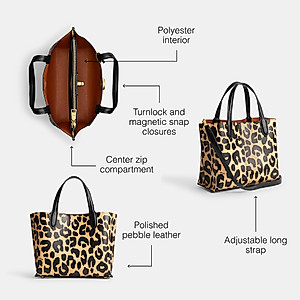 COACH Print Willow Tote 24, Leopard