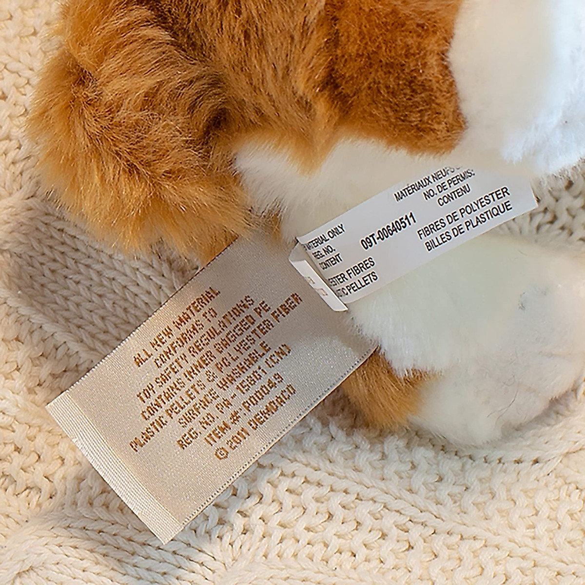 Nat and Jules Standing Small Corgi Dog Children's Plush Stuffed Animal Toy