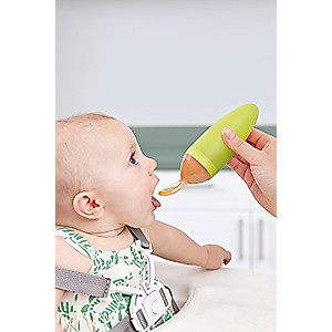 Boon SQUIRT Silicone Baby Food Dispensing Spoon, Green
