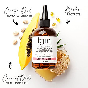 tgin The Growth Package: MRx Strengthening Shampoo and Conditioner, MRx Protective Leave In Conditioner, MRx Anti-Breakage Serum - Gift Set - For Damaged Hair - Repair - Protect - Restore