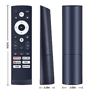 ERF3M90H Replacement Voice Remote Control Compatible for Hisense 4K Google Smart TV 43A6H 43A65H 43A68H 50A6H 50A65H 50A68H 50U6H 55U6H 55U8H 65U6H 65U8H 75U6H 75U8H 75A68H 55U7G