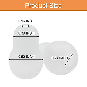 Hitefu 4PCS Stethoscope Ear Tips Replacement Silicone Earbuds, Universal Silicone Earplugs for Stethoscope, Stethoscope Spare Parts, Transparent