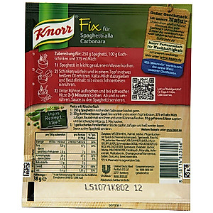 Knorr Fix Spaghetti alla Carbonara