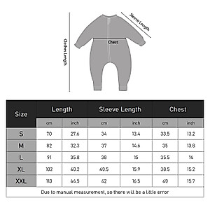 ZIGJOY Baby Sleep Sack with Legs 1.0 TOG Cotton Zipper Wearable Blanket Detachable Sleeve Toddler Sleeping Bag for Spring Autumn