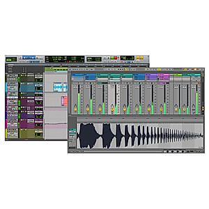 Focusrite Scarlett Solo 2x2 USB Audio Interface Full Studio Bundle with Creative Music Production Software Kit and Eris 4.5 Pair Studio Monitors and 1/4” Instrument Cables
