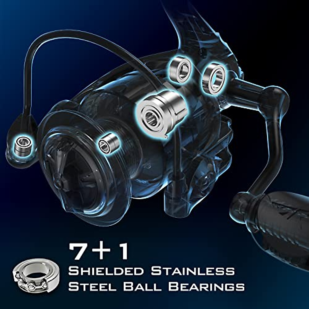 KastKing Spartacus II Spinning Reel, Size 3000 Fishing Reel, IPX5 Waterproof Rating,Spindrift