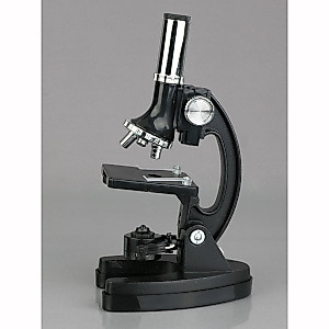 AmScope - 120X-1200X Kids 52 pc Microscope Science Kit + World of The Microscope Book - M30-ABS-KT2-WM - Black