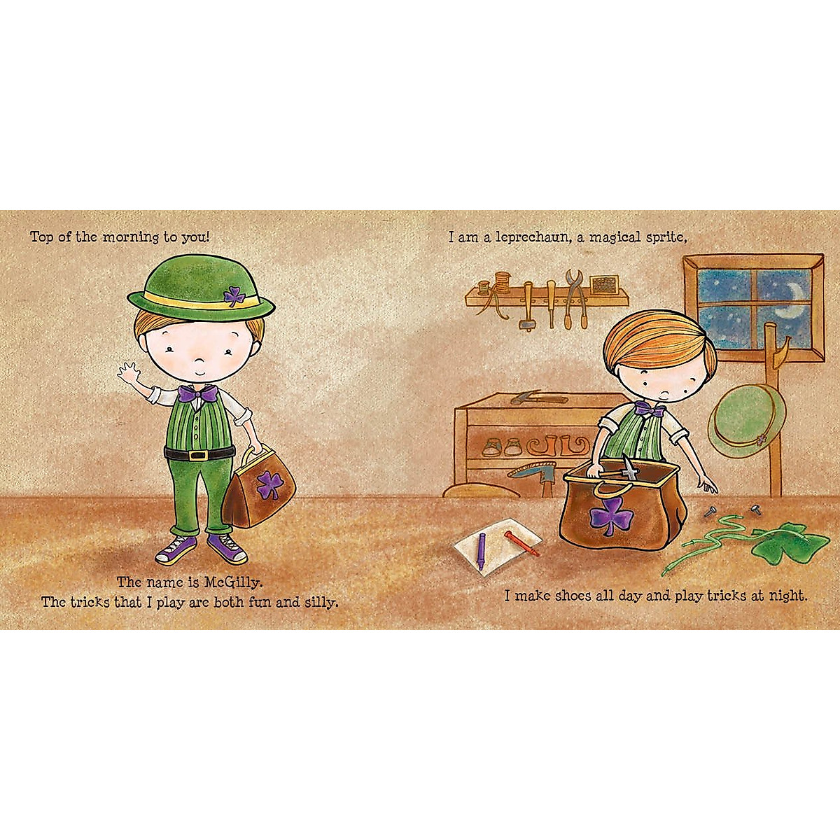 Silly McGilly, St. Patrick's Day Book, Children's Birthday Gift, Irish Gift