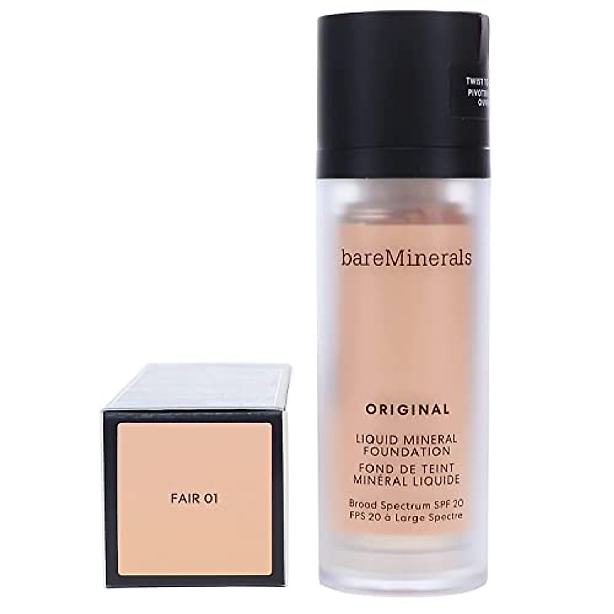 bareMinerals Original Liquid Mineral Foundation Broad Spectrum Spf 20, Fair 01, 1 Fl Oz