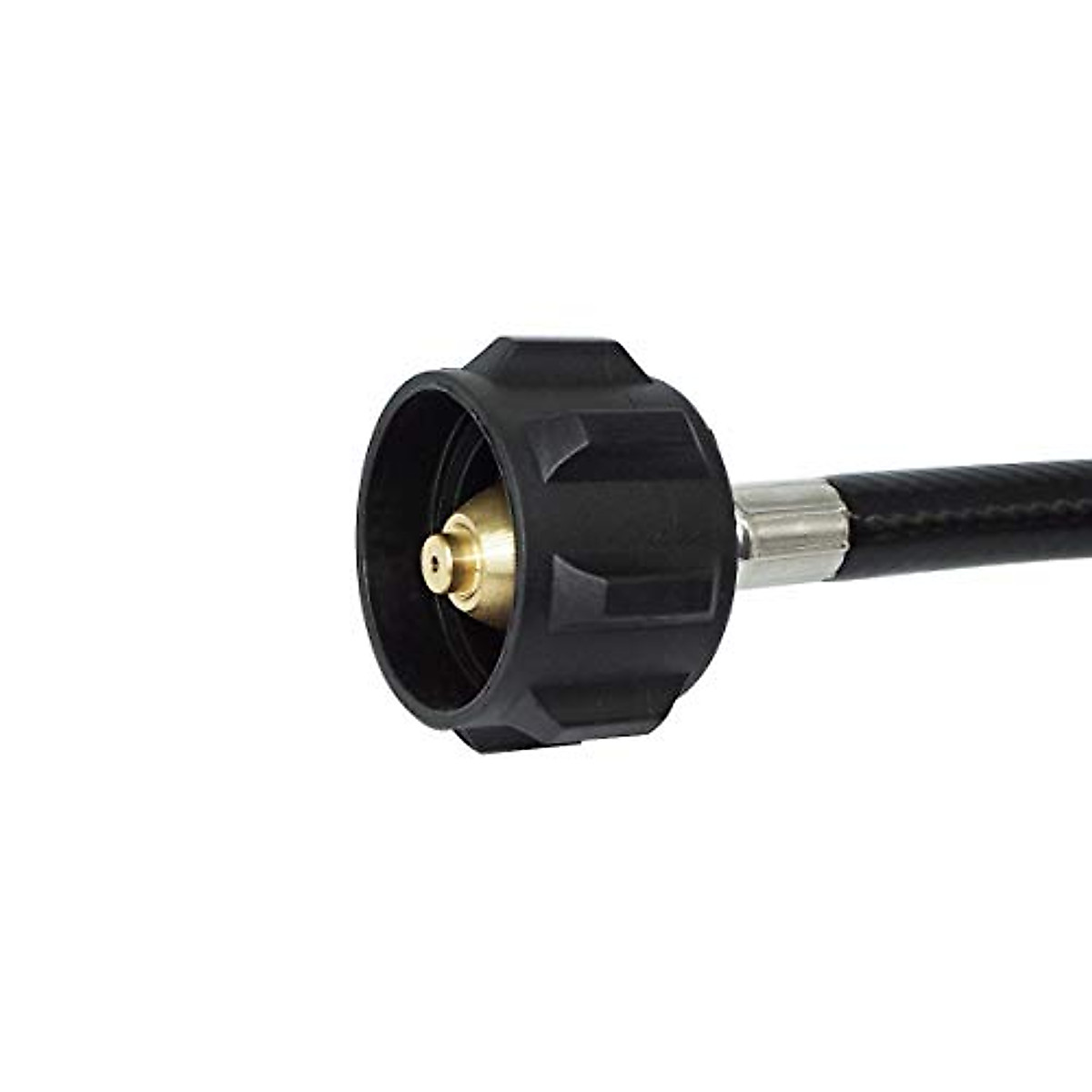 BouPower 4FT Propane Hose Adapter Connects 1lb Portable Appliances to 5-40 lb LP Tank for Portable Griddle, Grill, Camping Stove, etc. (1pcs)