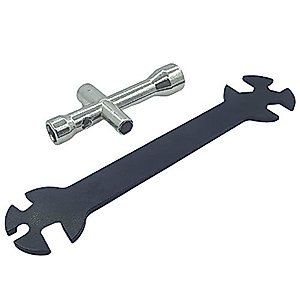 HOPLEX RC Car Wrench Multi-Function Wrench Turnbuckle Wrench with Cross Wrench for RC Car Repair Work