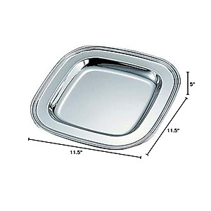 Square Tray in Nickel Finish (11.5 in. L x 11.5 in. W)