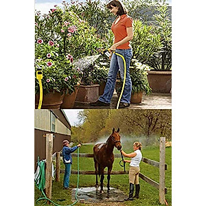 Hjkiopc Garden Hose Nozzle Adjustable Hose Spray Nozzle High Pressure 8 Watering Pattern with 3.5Oz Soap Sprayer Power Garden Water Hose Foam Nozzle Sprayer for Car Washing Pet Shower