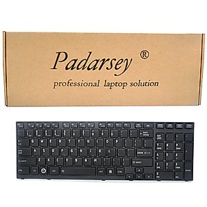 Padarsey Replacement Keyboard Compatible for Toshiba Satellite P750 P750D P755 P755D P770 P770D P775 P775D Qosmio X770-107 X775-Q7270 X775-Q7272 Series P755-S5215 P755-S5385 P755-S5396 P775-S7215