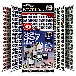 NEW! Ultimate Chrome Socket Label Set