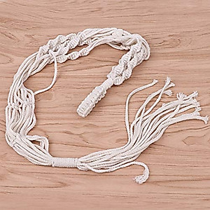 discounestore145-Hand-weaved Hanging Plant Flower Pot Holder Basket Cotton Rope Bonsai Hanger - A1002