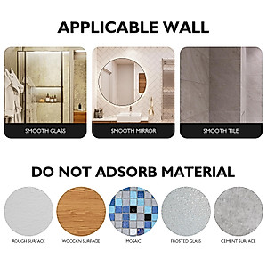 Zerodeko 10pcs Clear Bumpers Plastic Shims Double Sided Suction Cups Plastic Two Sided Suction Cups Glass Suckers Sucker Pad Without Hook Hanger Hook up Table Mat Mirror Desktop