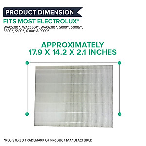 Crucial Air Replacement Filter Kit compatible with Winix P300, WAC5000 Part # 21HC4- Includes 1 HEPA Filters and 4 Carbon Pre-Filters