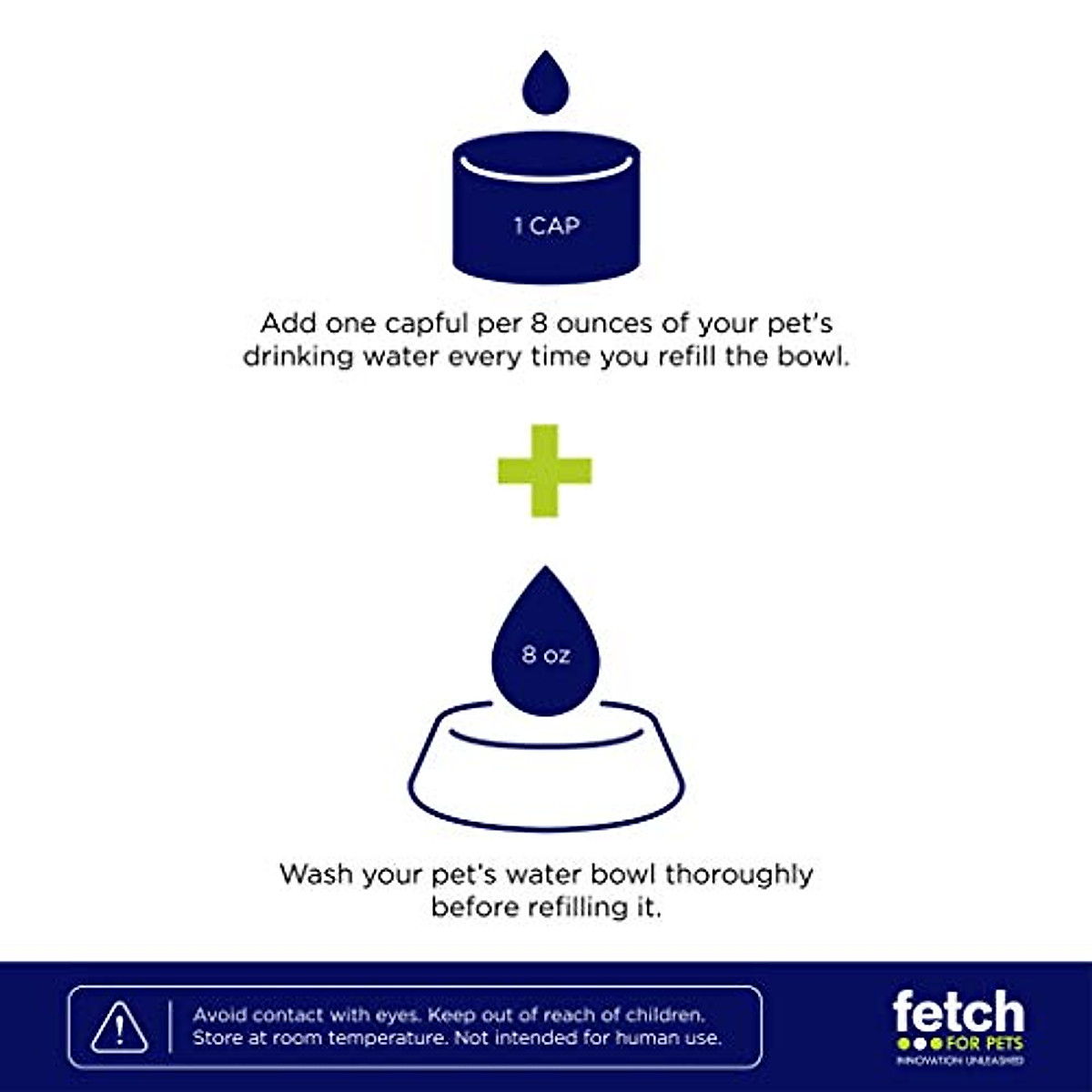 EZDOG Plaque Off Fresh Breath All-Natural Drinking Water Additive for Dogs and Cats, 8 oz | Natural Water Additive for Pets to Clean Teeth Without Brushing