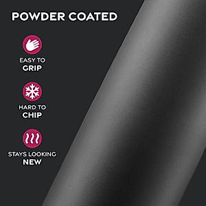 Triple-Insulated Stainless Steel Water Bottle with Straw Lid - Flip-Top Lid - Wide-Mouth Cap (25 Oz) Insulated Water Bottles, Keeps Hot and Cold - Sports Canteen Water Bottle Great for Hiking & Biking