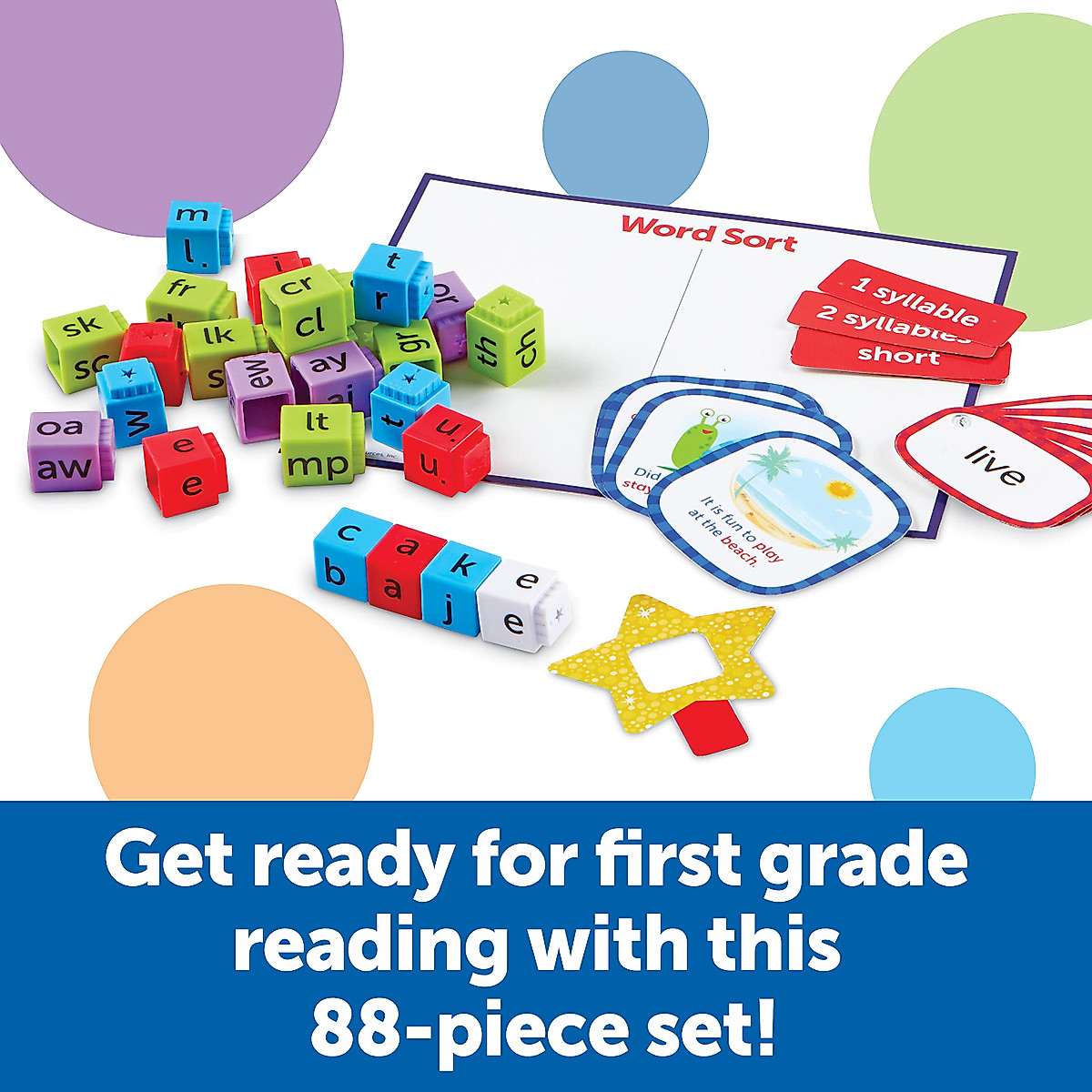 Learning Resources Skill Builders! 1st Grade Reading, Homeschool, Curriculum First Grade, Learning Games, First Grade, Learning Materials, 88 Pieces, Age 6+