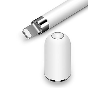 ChicRosa Replacement for Apple Pencil Cap iPencil Magnetic Cap for Apple Pen Stylus for iPad Pro 10.5" 12.9" 9.7" White (White)