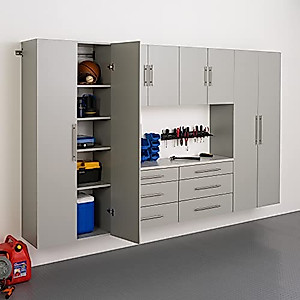 HangUps Large Storage Cabinet, 30", Light Gray