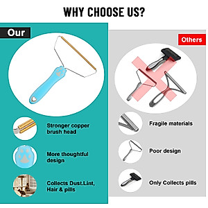 Qiguet Pet Hair Remover Dog Hair Remover - Cat Hair Remover Furniture,Carpet Rake,Pet Hair Removal Tool,Pet Hair Remover for Couch,Pet Towers,Floor Mats & Rugs - Unique Carpet Scraper & Fur Remover