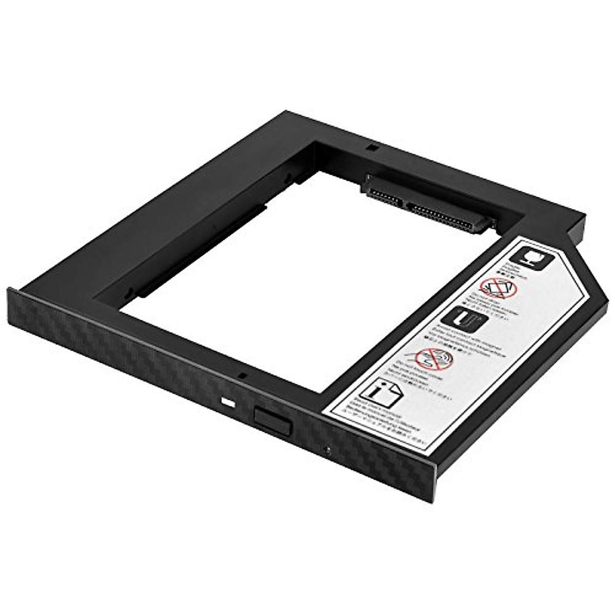 SilverStone Technology 9.5mm Laptop Optical Disc Port ODD to 2.5" SATA SSD Adapter with included external housing TS14B