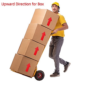 40 Pieces 8 Inch Arrow Sticker, Directional Arrow Sign Removable Adhesive Arrow Floor Decal Waterproof Arrow Marking Arrows Safe Road Instructions Sticker (Dark Blue, Green, Red, Orange, Yellow)