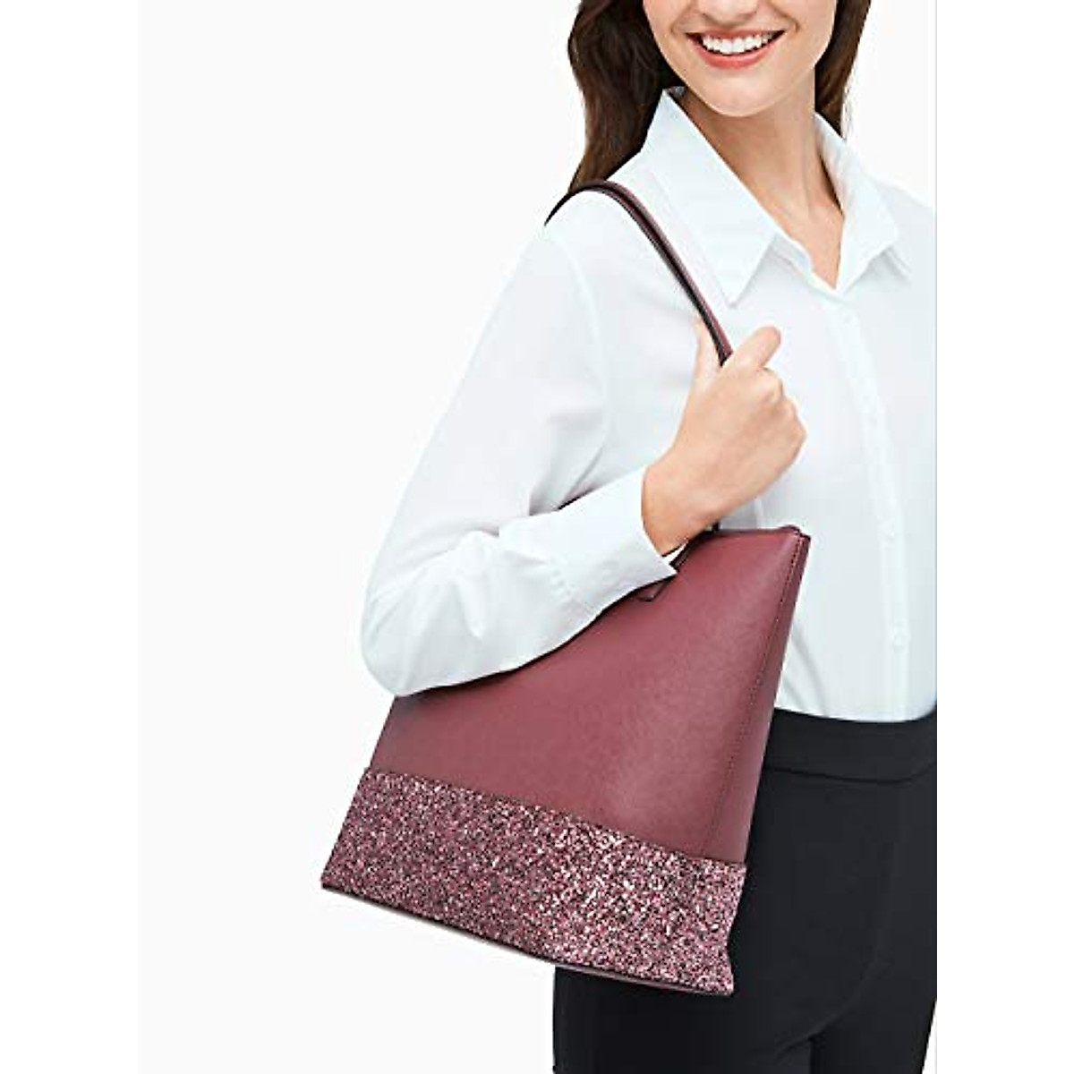 Kate Spade New York Penny Greta Court Tote Bag (Cherrywood)