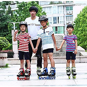 AIAIⓇ Full Flash Kids Adult Inline Skates Men and Women Adjustable Size Inline Roller Skates Upgrade Kids Roller Blade Boys and Girls pu mesh