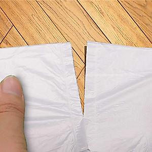 WanJiaXinHui 7-10 Gallon Tall Drawstring Trash Bags, Strong Garbage Bags for Kitchen Bath Bedroom Car Trash Can, Office Waste Bin Liners Bags Unscented,White,60 Count(7-10Gallon) …