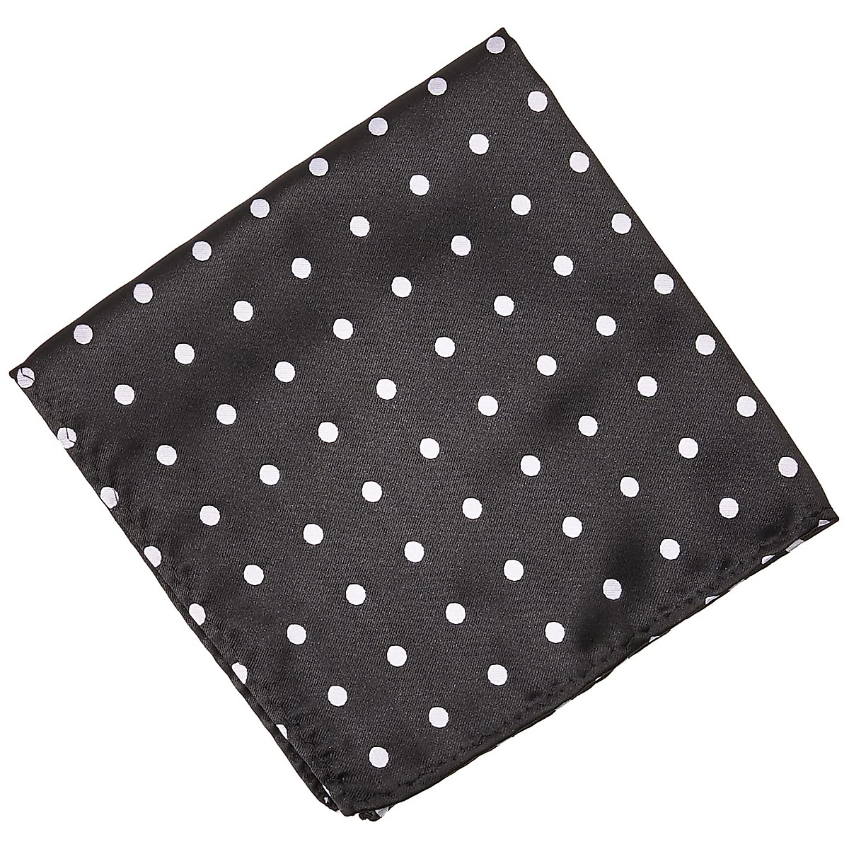 Stacy Adams Men's Satin Dot Tie Set, Black/White, One Size