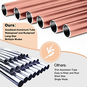 Bursvik Large Aluminium Wind Chimes Outdoor, 37'' Inches Deep Tone Wind Chimes for Outside, Windchimes Housewarming Retirement Gifts for Mom Grandma Women, Garden Patio Decoration for Zen Yoga, Red