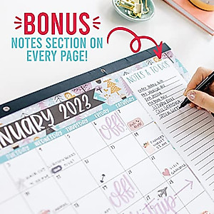 Doodle Large Desk Calendar 2023-2024 Calendar Desk Pad - 18 Month Calendar For Desk Calendars 2023-2024, 2023 Desk Planner 2023 Desk Calendar 11x17, Large Calendar 2023-2024 For Wall Calender 2023