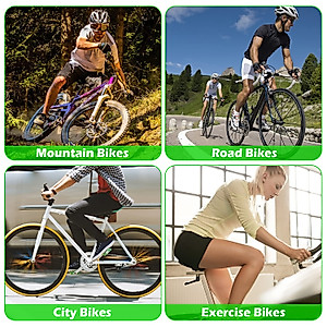 Zacro Bike Seat Cushion - Gel Padded Bike Seat Cover for Men Women Comfort, Extra Soft Exercise Bicycle Seat Compatible with Peloton, Outdoor & Indoor