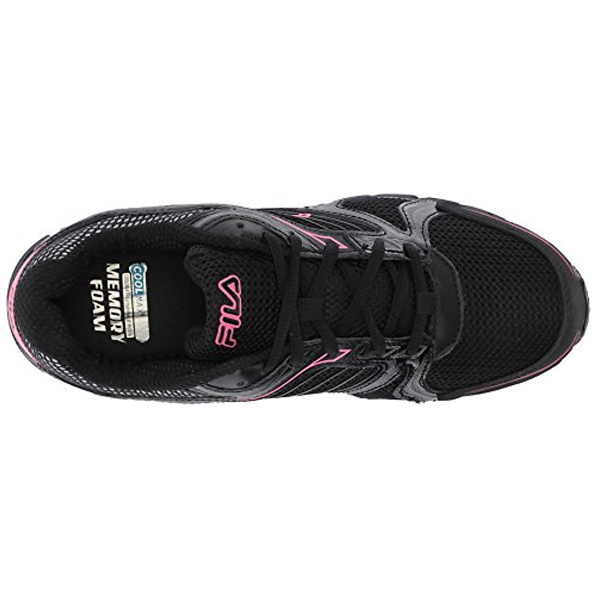Fila Women's Memory Reckoning 8 Slip Resistant Steel Toe Running Shoe Sr St, Black/Black/KOPK, 10